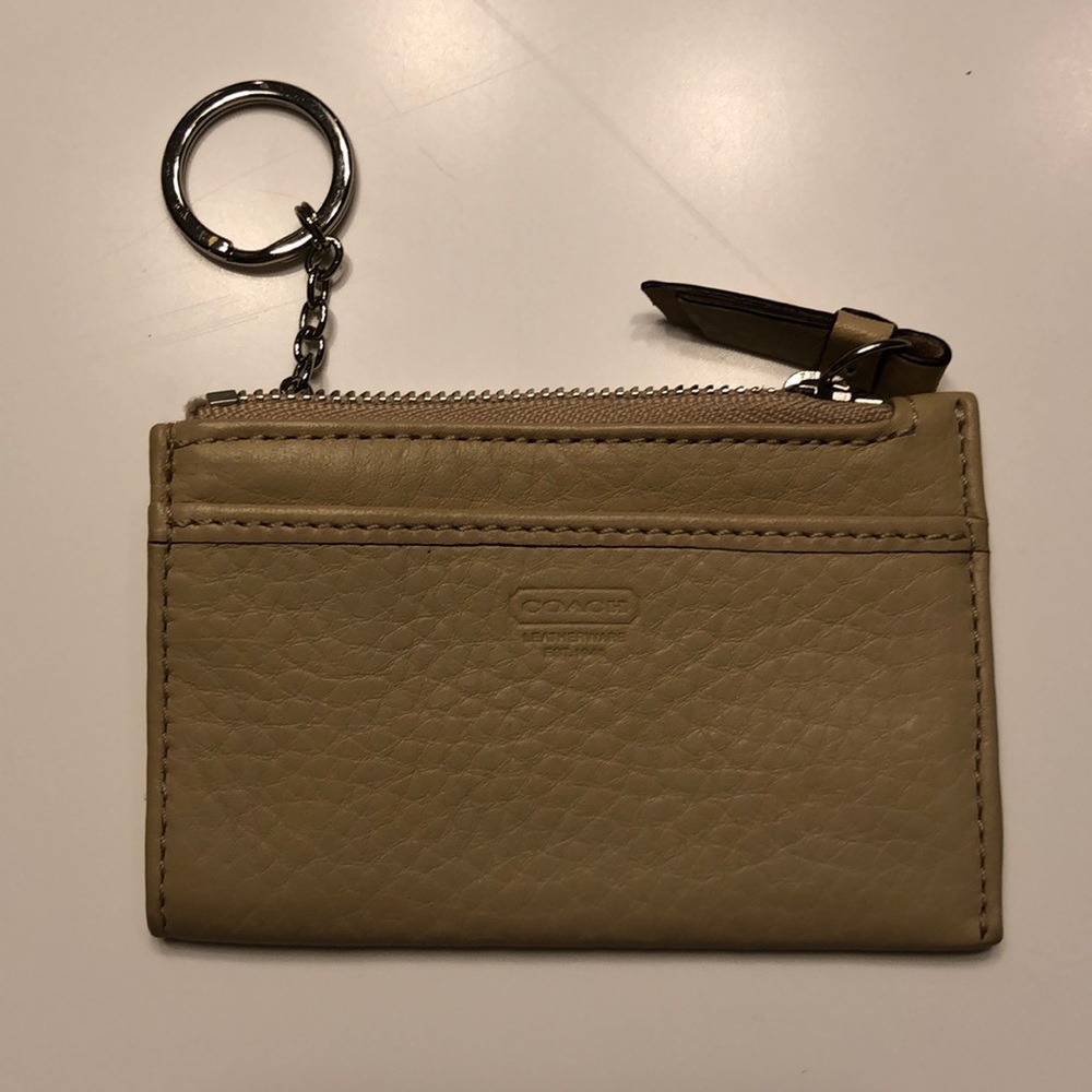 Coach Mini Skinny Tan Wallet - Gem